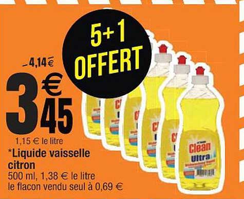 Promo Liquide Vaisselle Citron chez Cora - iCatalogue.fr
