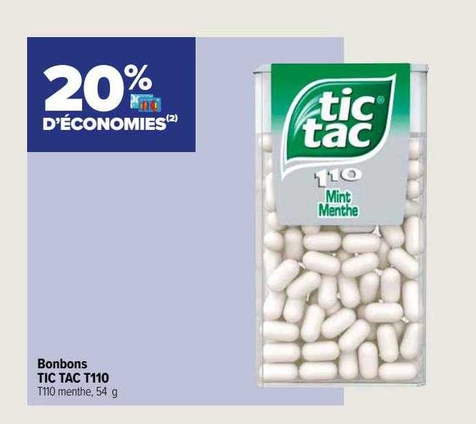 Promo Bonbons Tic Tac T110 chez Carrefour Express - iCatalogue.fr