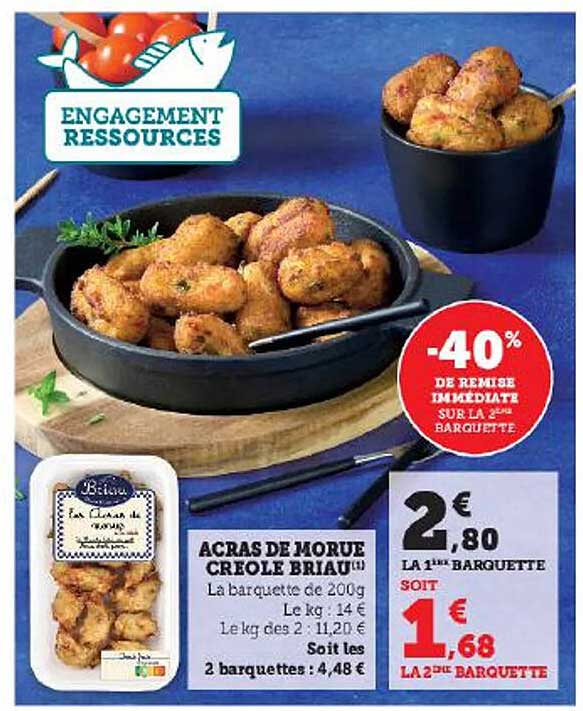 Promo Acras De Morue Créole Briau chez Super U - iCatalogue.fr