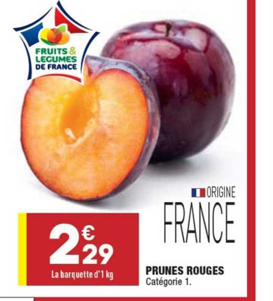 Promo Prunes Rouges chez Aldi - iCatalogue.fr