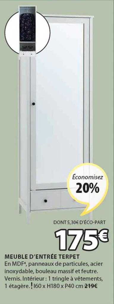 Promo Meuble D'entrée Terpet chez JYSK - iCatalogue.fr