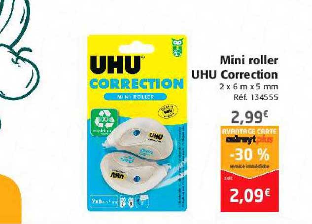 Promo Mini Roller Uhu Correction chez Colruyt - iCatalogue.fr
