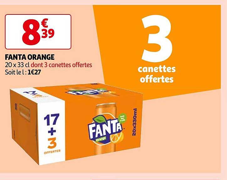 Promo Fanta Orange chez Auchan - iCatalogue.fr