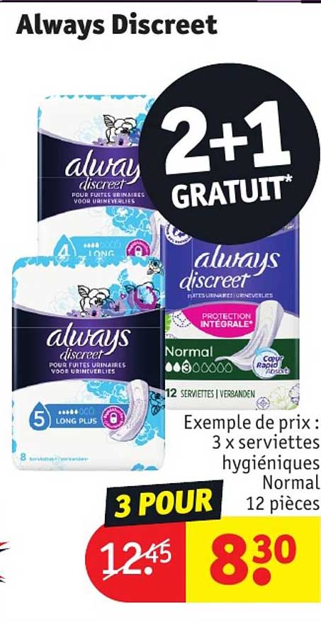 Promo Always Discreet chez Kruidvat - iCatalogue.fr