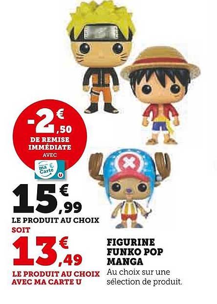 Promo Figurine Funko Pop Manga chez Hyper U - iCatalogue.fr