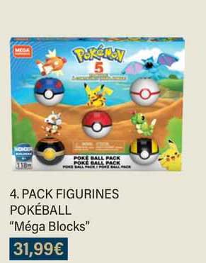 Promo Pack Figurines Pokéball "méga Blocks" chez Monoprix - iCatalogue.fr