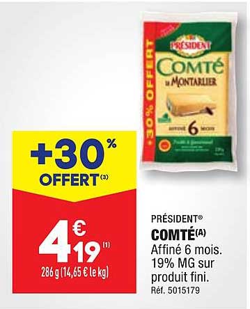 Promo Président Comté chez Aldi - iCatalogue.fr
