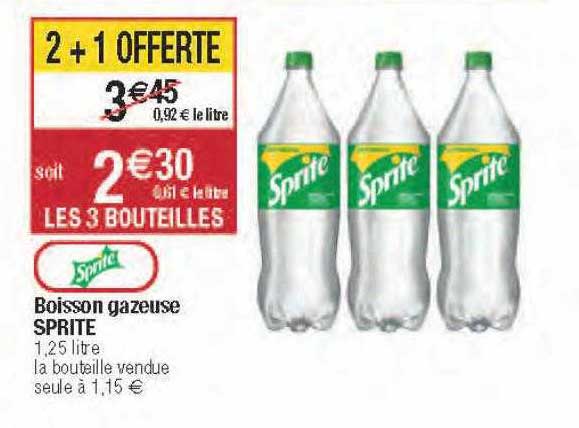 Promo Boisson Gazeuse Sprite chez Migros France - iCatalogue.fr