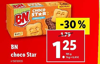 Promo Bn Choco Star chez Lidl - iCatalogue.fr