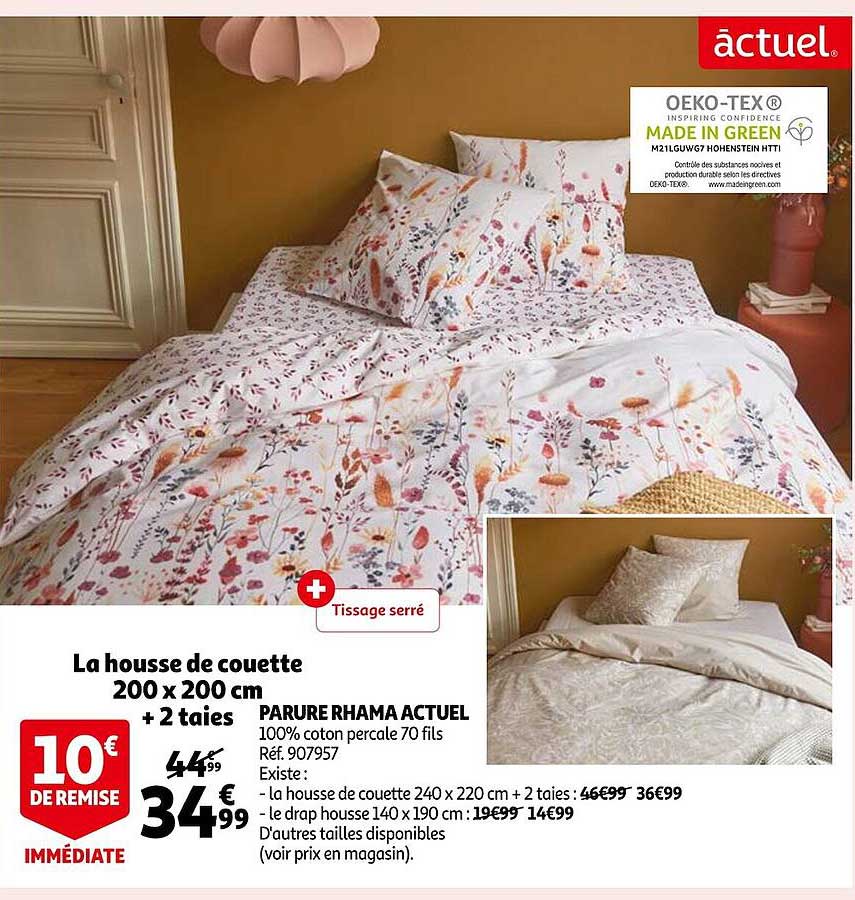 Promo Parure Rhama Actuel chez Auchan - iCatalogue.fr