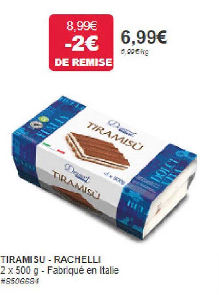 Promo Tiramisu - Rachelli chez Costco - iCatalogue.fr