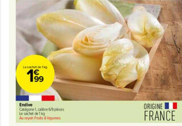Promo Endive chez Carrefour Contact - iCatalogue.fr