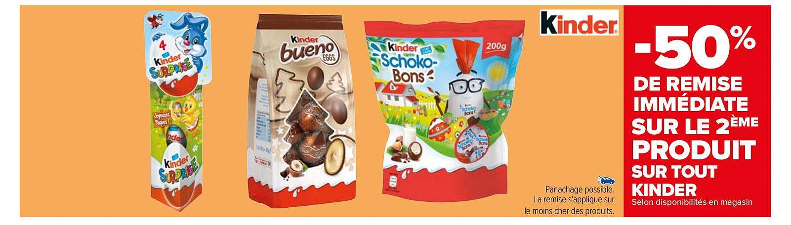 Promo Kinder chez Carrefour - iCatalogue.fr