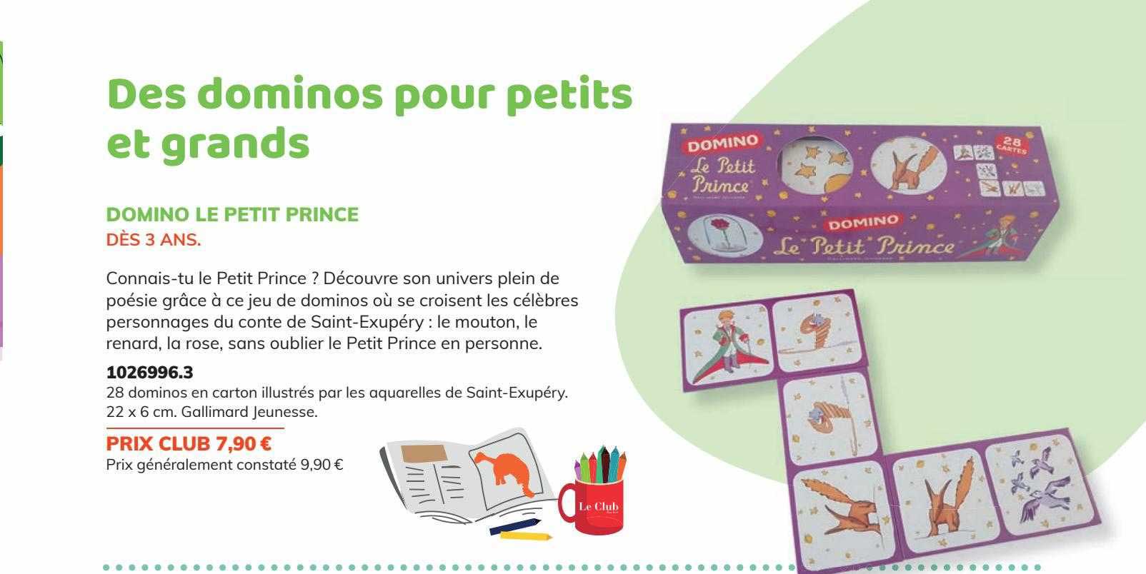 Promo Domino Le Petit Prince chez France Loisirs Vacances - iCatalogue.fr