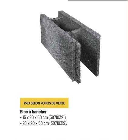 Promo Bloc à Bancher chez Bricorama - iCatalogue.fr