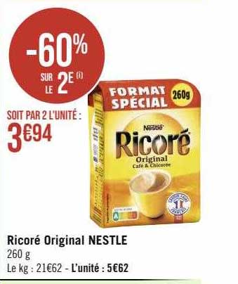 Promo Ricoré Original Nestlé chez Géant Casino - iCatalogue.fr