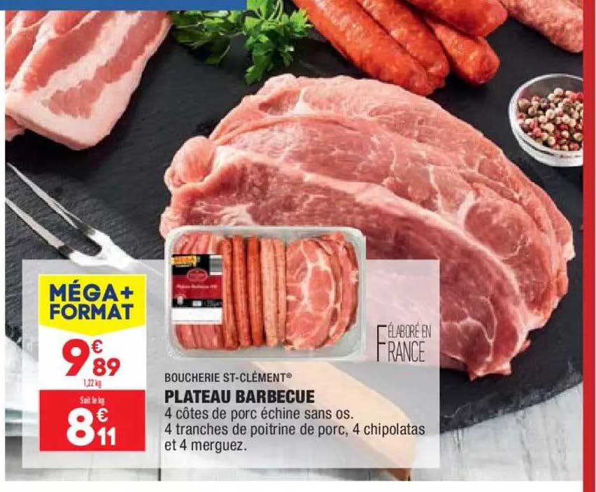 Promo Plateau Barbecue Boucherie St-clément chez Aldi - iCatalogue.fr