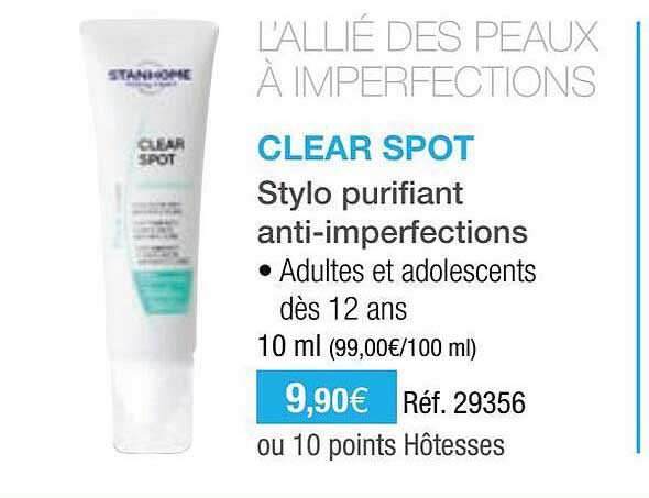 Promo Clear Spot chez Stanhome