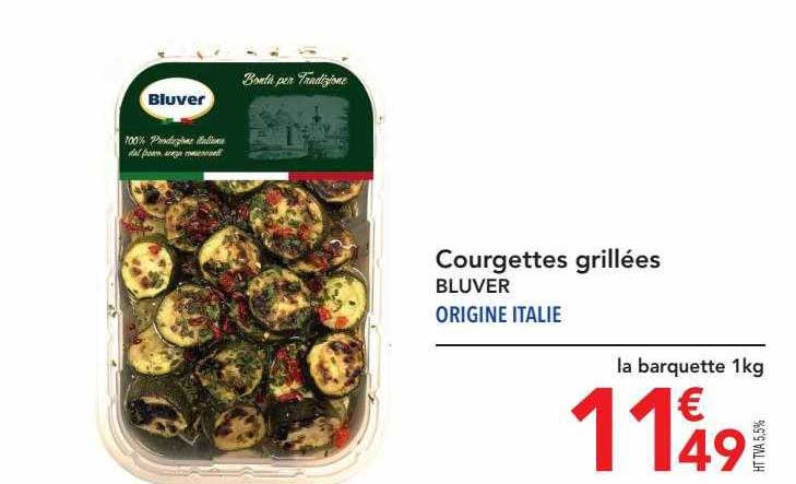 Promo Courgettes Grillées Bluver chez METRO - iCatalogue.fr