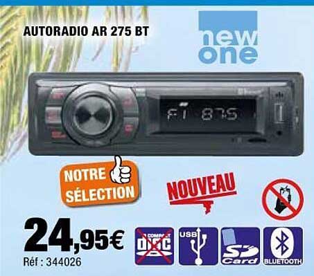 Promo Autoradio Ar 275 Bt chez Autobacs - iCatalogue.fr