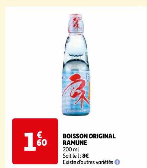 Promo Boisson Original Ramune chez Auchan - iCatalogue.fr