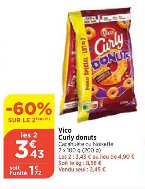 Promo Curly Donuts Vico chez Atac - iCatalogue.fr