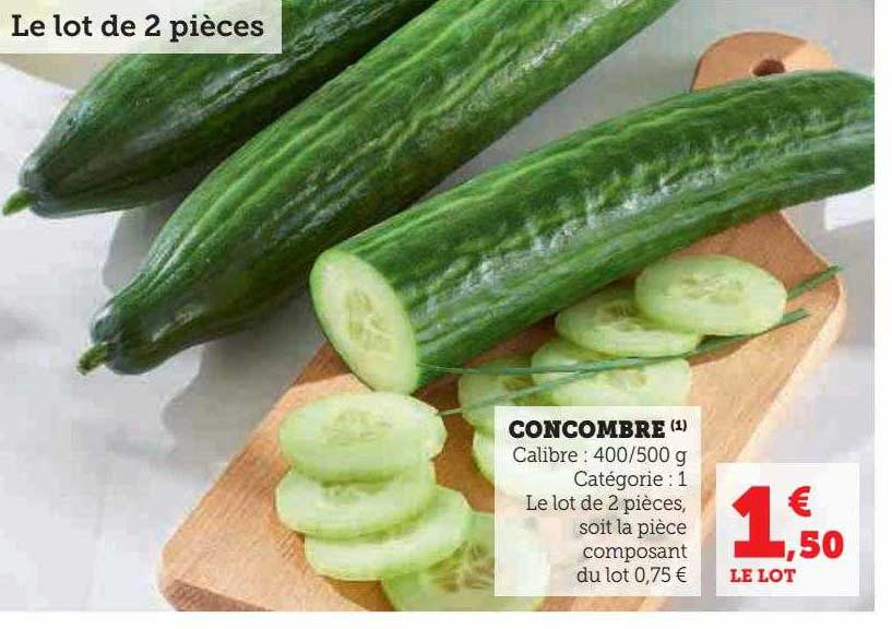 Promo Concombre chez U Express - iCatalogue.fr