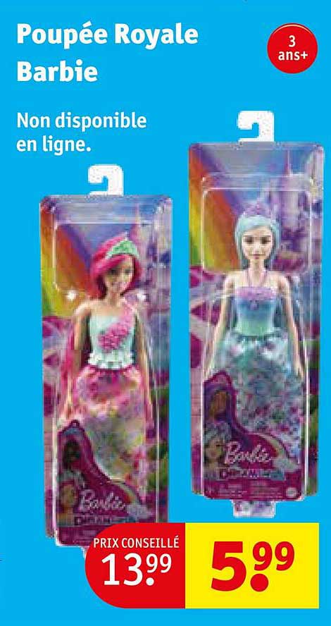Promo Poupée Royale Barbie chez Kruidvat - iCatalogue.fr