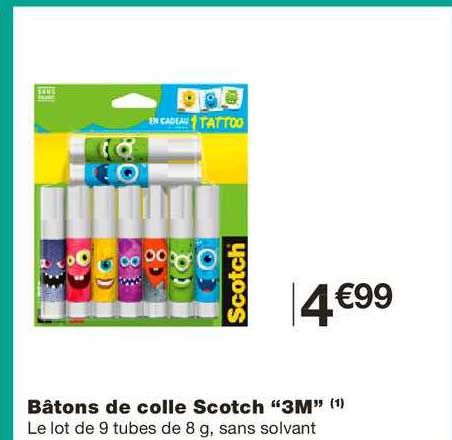 Promo Bâtons De Colle Scotch 3m chez Monoprix - iCatalogue.fr