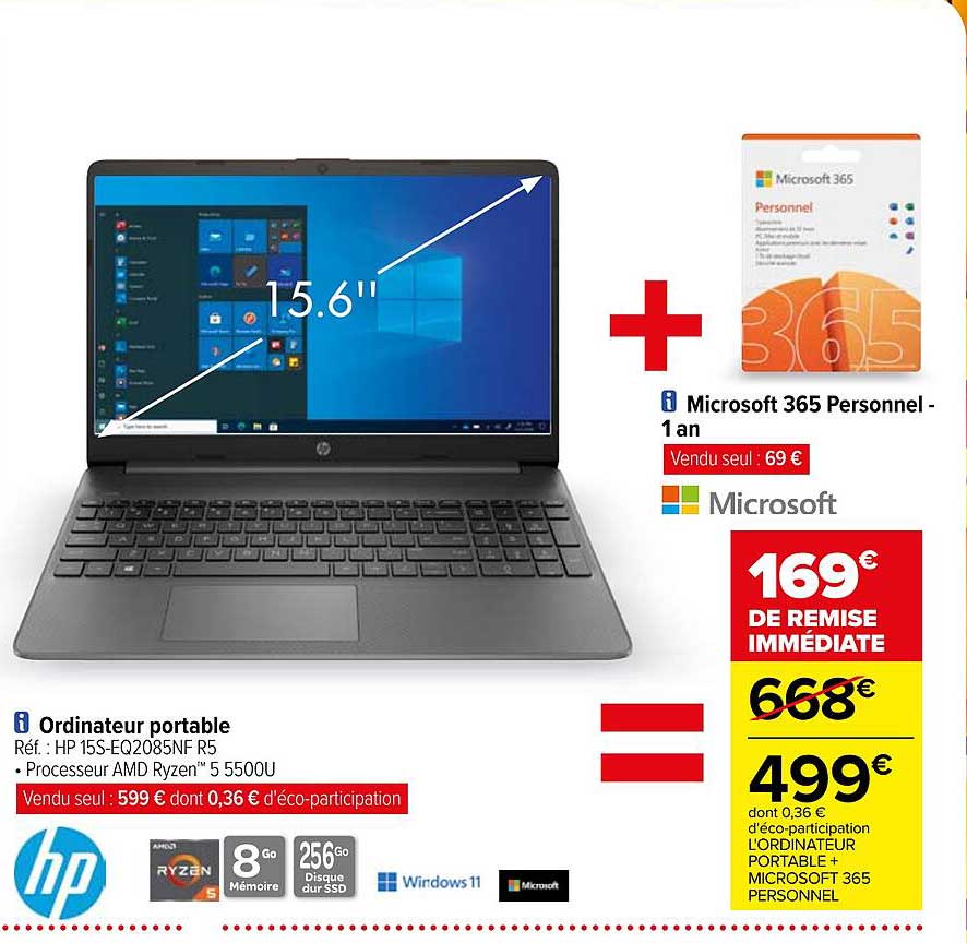 Promo Ordinateur Portable Hp chez Carrefour - iCatalogue.fr