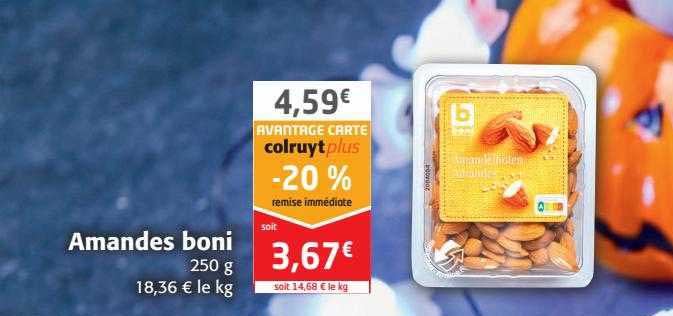 Promo Amandes Boni chez Colruyt - iCatalogue.fr