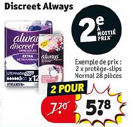 Promo Discreet Always chez Kruidvat - iCatalogue.fr