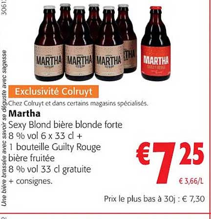 Promo Sexy Blond Bi re Blonde Forte 8 Vol 1 Bouteille Guilty Rouge