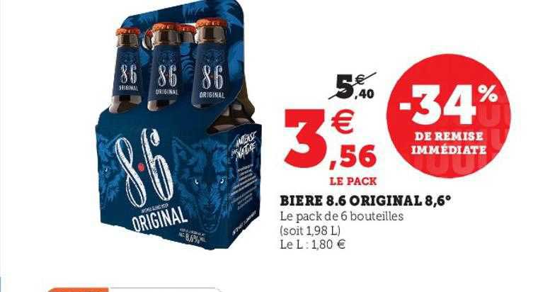 Promo Bière 8.6 Original 8,6° chez U Express - iCatalogue.fr