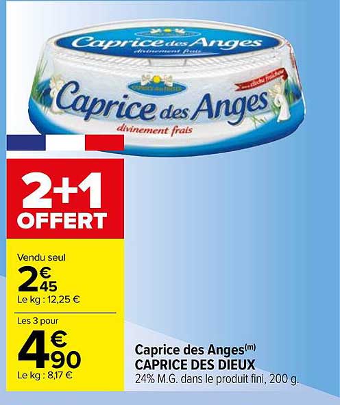 Promo Caprice Des Anges Caprice Des Dieux chez Carrefour - iCatalogue.fr