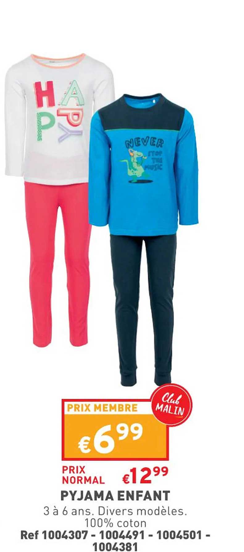 Offre Pyjama Enfant chez Trafic