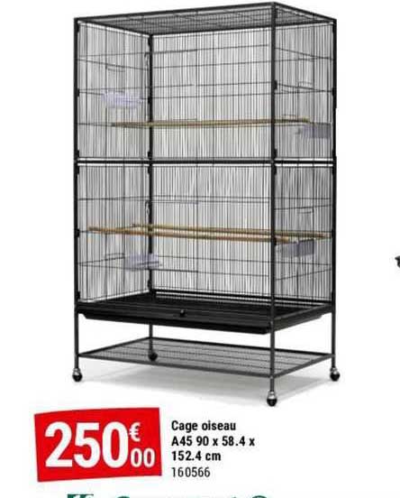 Promo Cage Oiseau A45 90 X 58.4 X 152.4 Cm chez Gamm vert - iCatalogue.fr