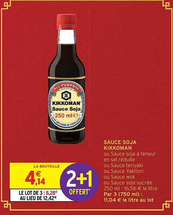 Promo Sauce Soja Kikkoman chez Intermarché - iCatalogue.fr