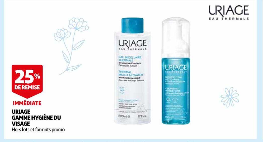 Promo Uriage Gamme Hygiène Du Visage chez Auchan - iCatalogue.fr