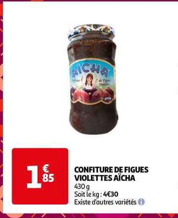 Promo Confiture De Figues Violettes Aïcha chez Auchan - iCatalogue.fr