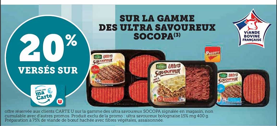 Promo La Gamme Des Ultra Savoureux Socopa chez U Express - iCatalogue.fr