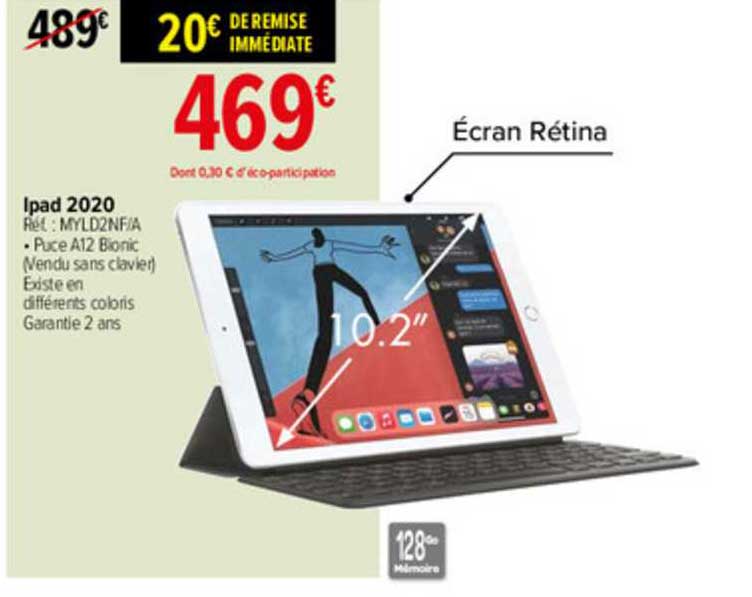 Promo Ipad 2020 chez Carrefour - iCatalogue.fr