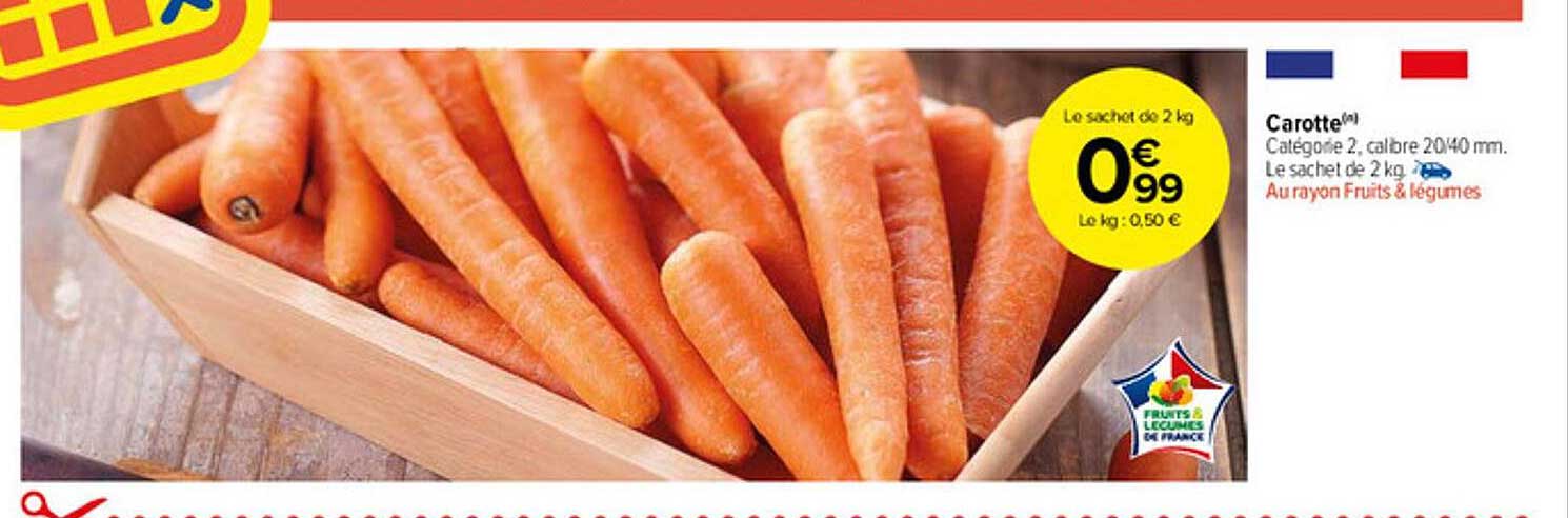 Promo Carotte chez Carrefour Market - iCatalogue.fr