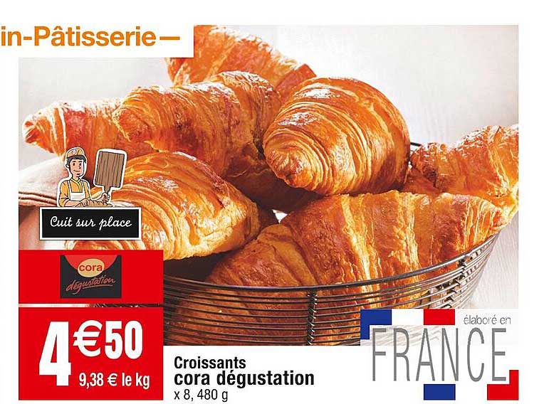 Promo Croissants Cora Dégustation chez Cora - iCatalogue.fr