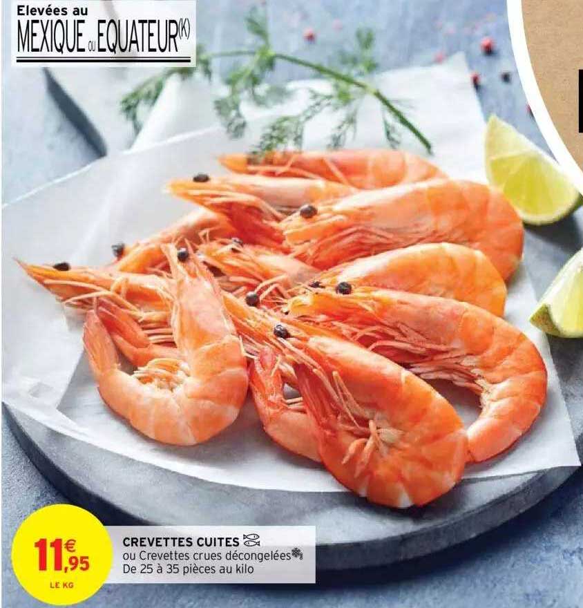 Promo Crevettes Cuites chez Intermarche Hyper