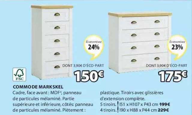 Promo Commode Markskel chez JYSK - iCatalogue.fr
