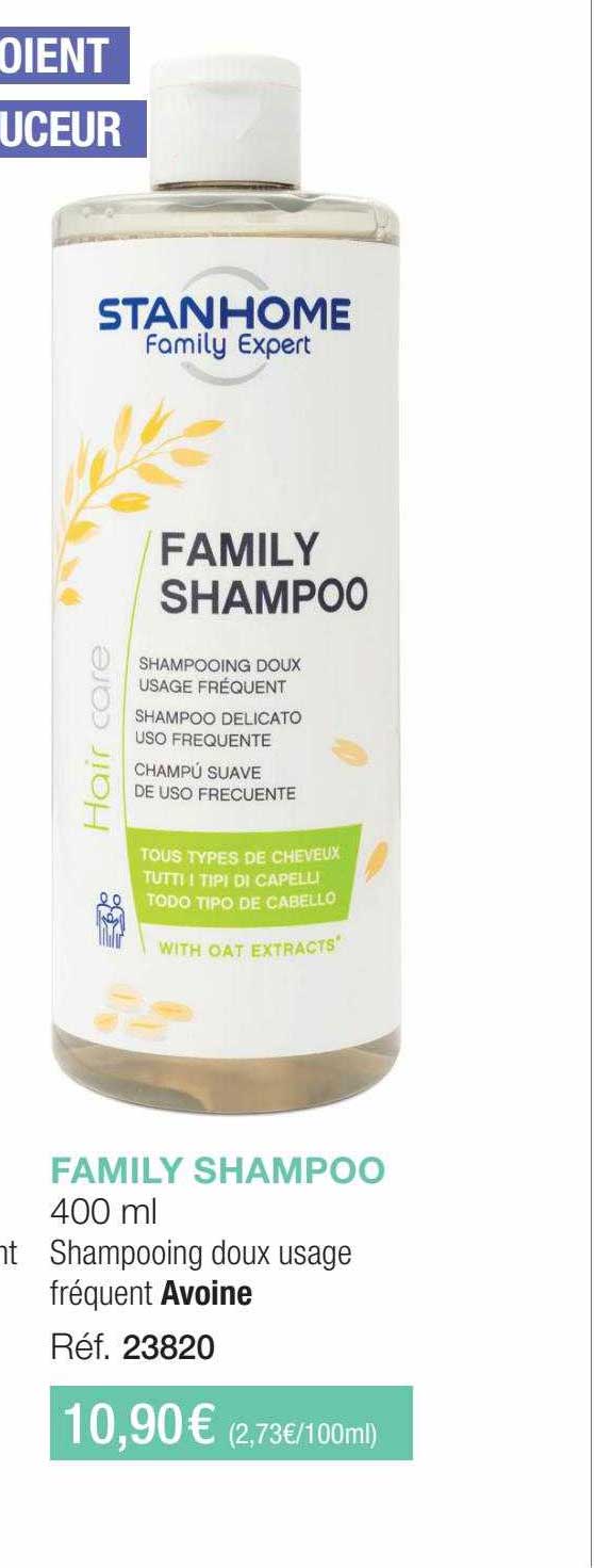 Promo Family Shampoo chez Stanhome - iCatalogue.fr