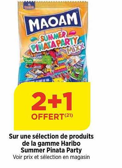 Promo La Gamme Haribo Summer Pinata Party chez Bi1
