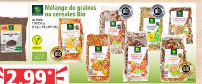 Promo Mélange De Graines Ou Céréales Bio chez Norma - iCatalogue.fr