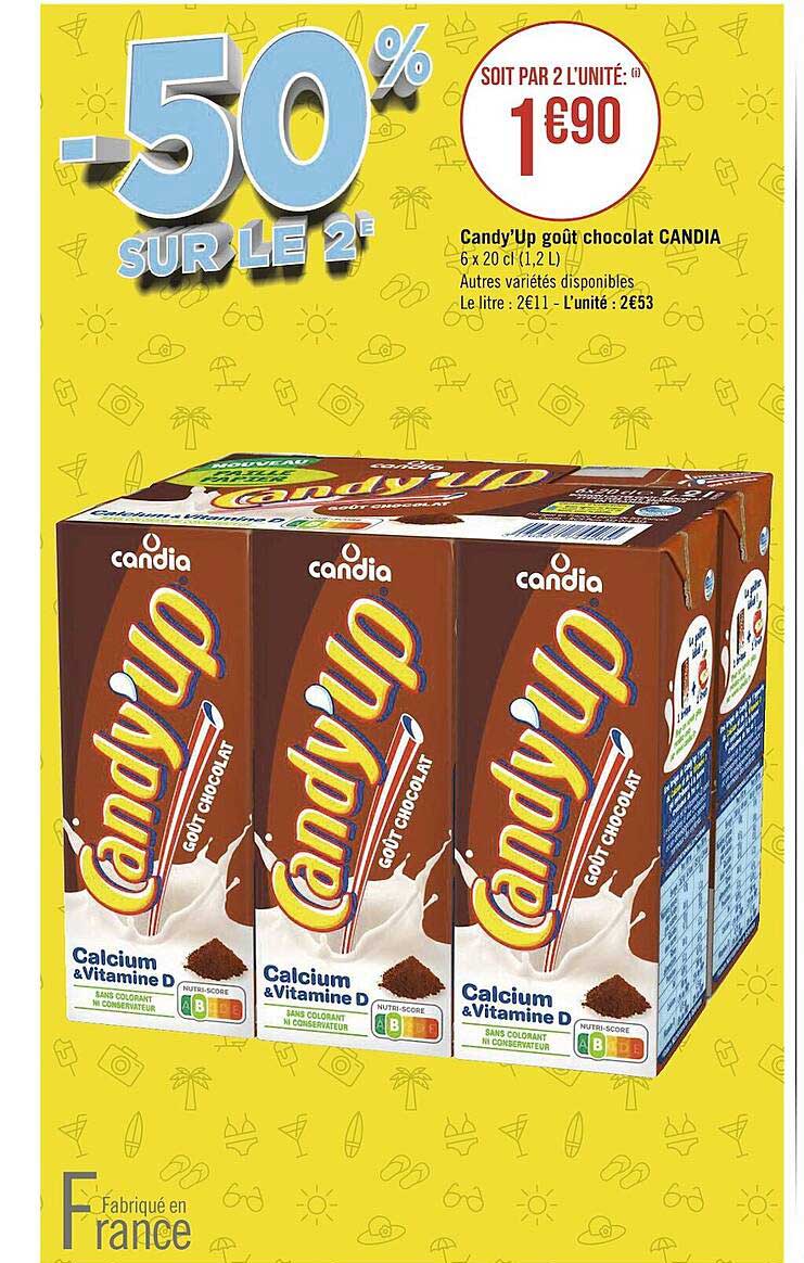 Offre Candy'up Chocolat Candia chez Auchan